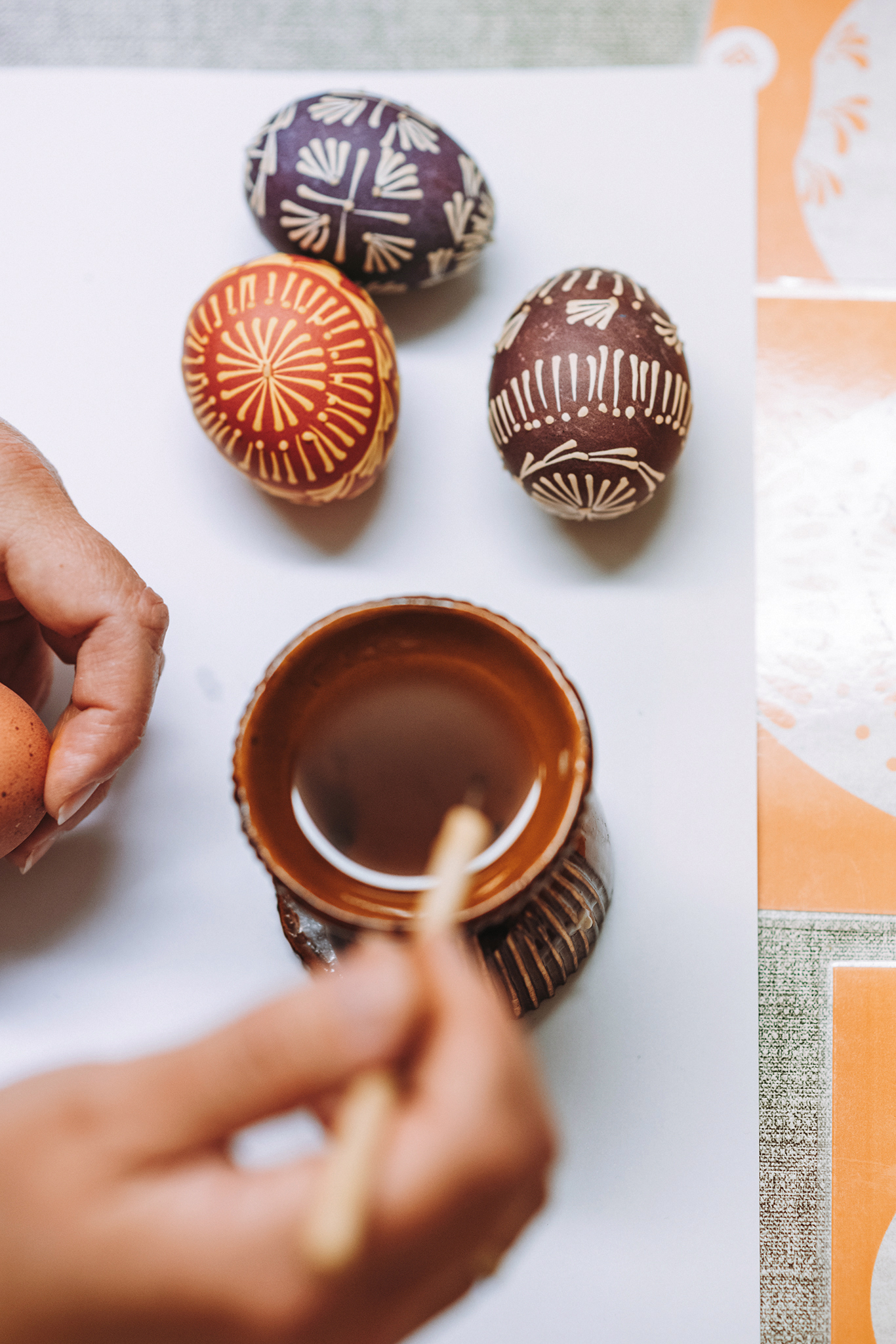 Kiaušinių marginimo vašku dirbtuvės